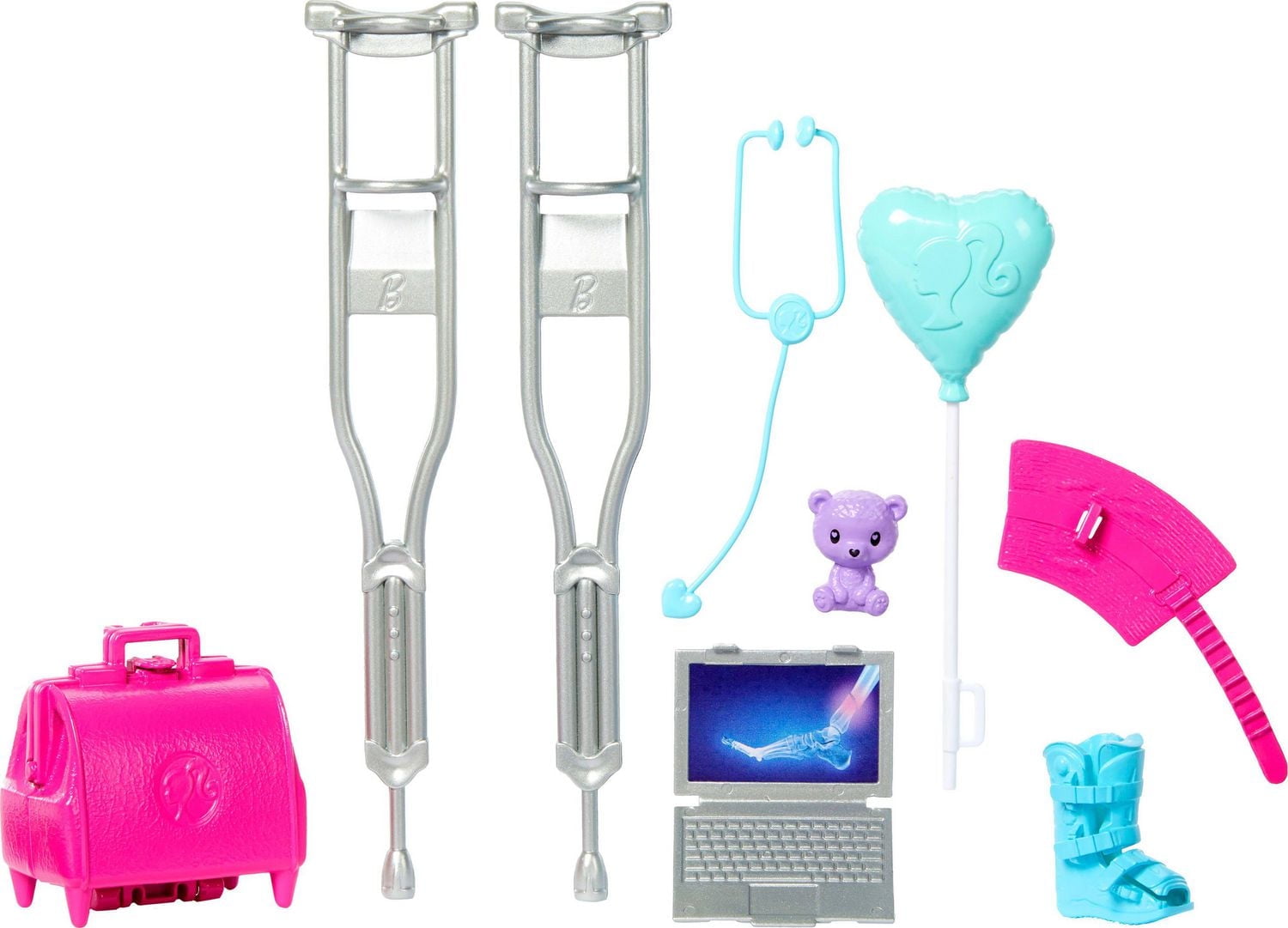 Barbie World Toy Doctor Set with Doll 10 Accessories Including Medical ...