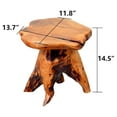 Cintbllter Natural Edge and Mushroom Red Cedar End Table, Coffee - Walmart.com