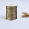 175 Yards 1.5MM Waxed Cord Brown Round Polyester Wax Thread Smooth ...