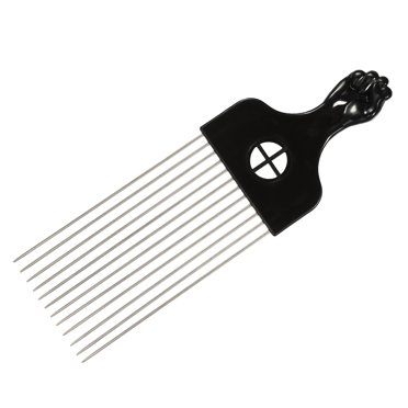 Billbianc 3 Pack Metal Hair Pick, Wide Tooth Afro Comb for Curly Hair ...