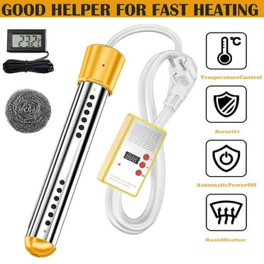 OhhGo Immersion Water Heater, 1500W Electric Bucket Heater Stainless ...