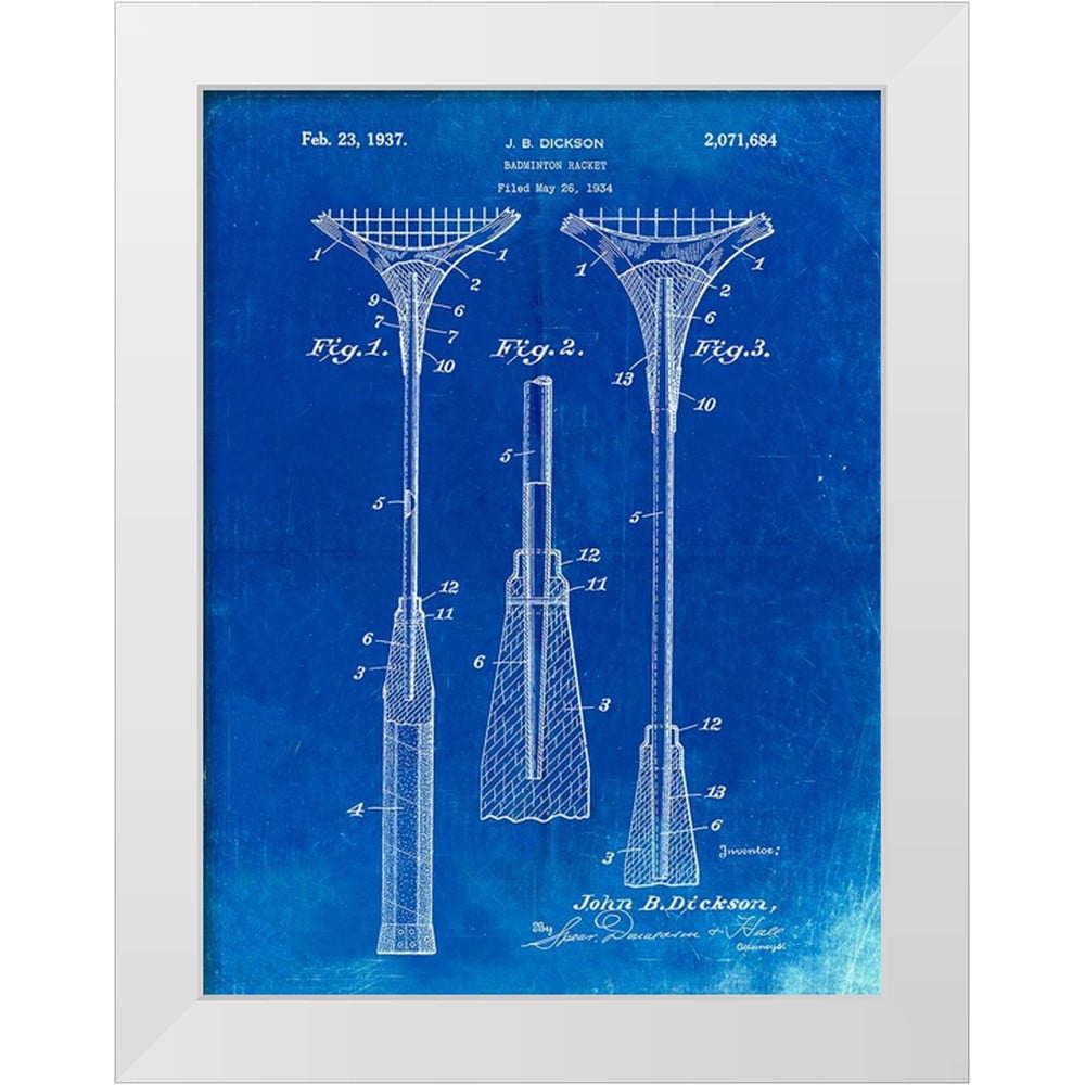 Borders, Cole 12x14 White Modern Wood Framed Museum Art Print Titled ...