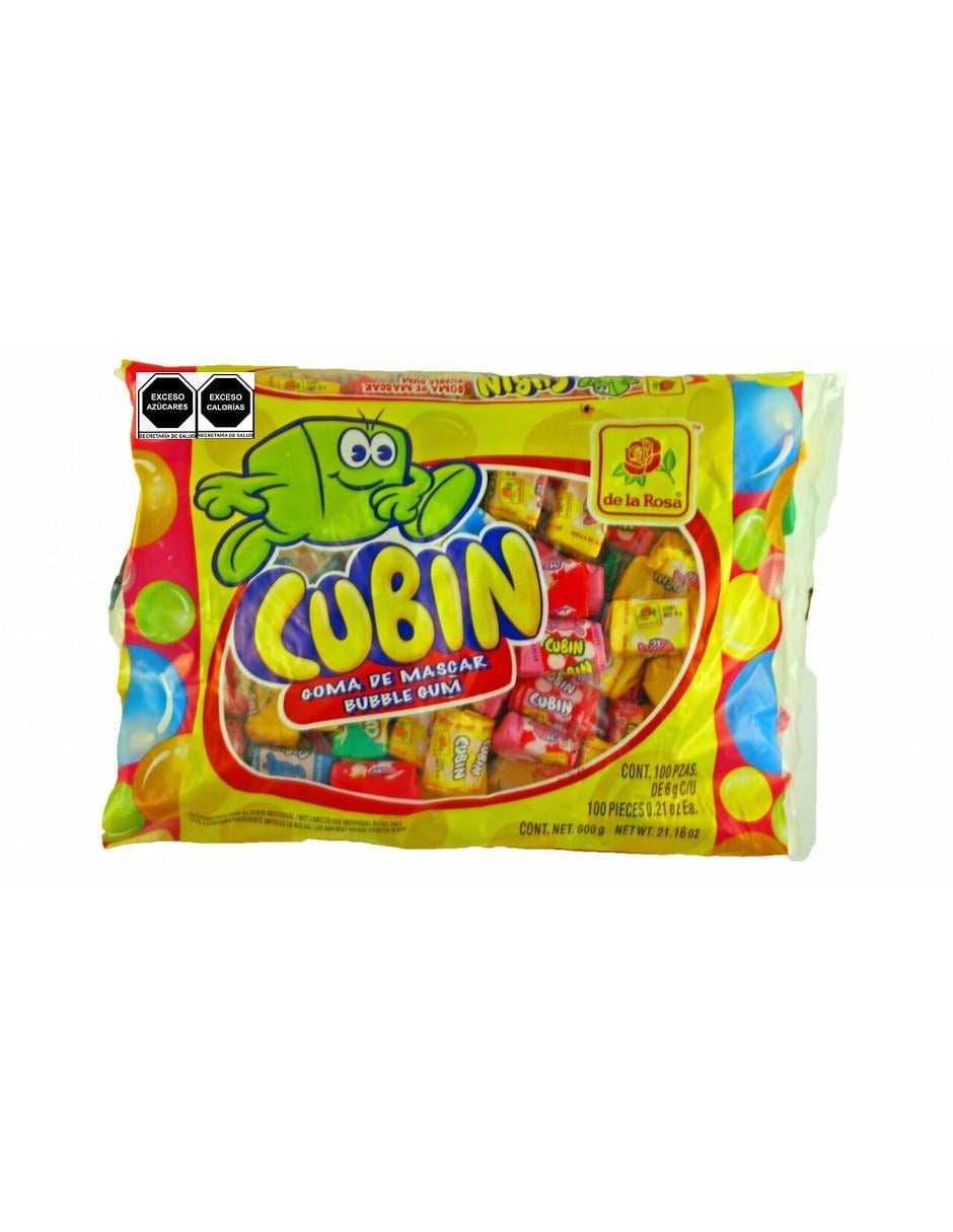 Pack de 24 Chicle de la Rosa Cubin de 100pzas de la Rosa 100pzas ...