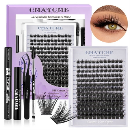 Fofosbeauty DIY Lash Extension Kit, 156pcs Individual Lashes Cluster ...