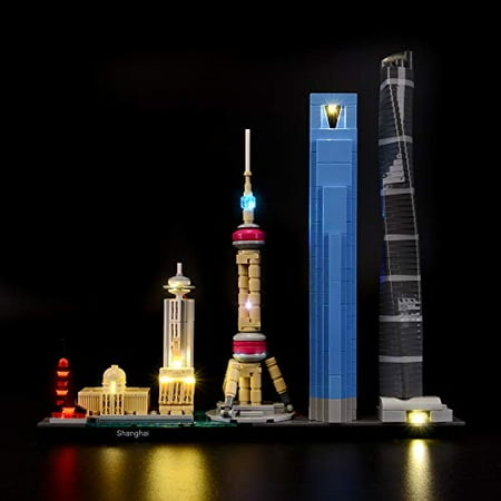 Briksmax Led Lighting Kit for Architecture Shanghai Model-Compatible ...