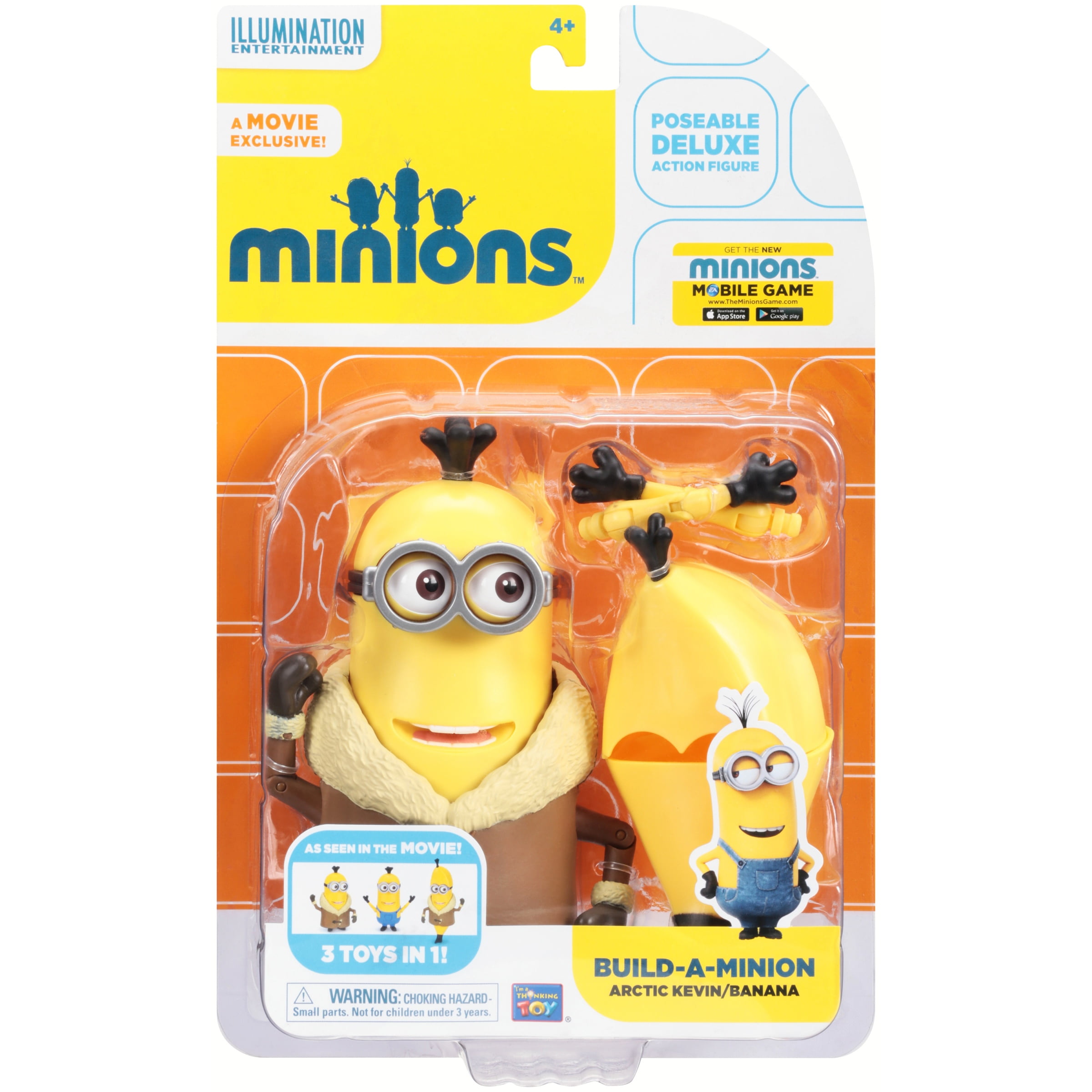 Buy Minions? Build-a-Minion Arctic Kevin/Banana Figure 7 pc Carded Pack ...