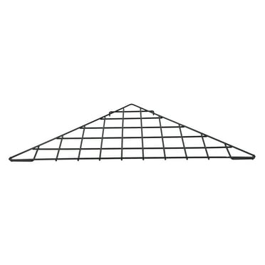 48 x 12 x 6 inch Black Downslope Shelf With 4 Inch Slanted Front Lip ...