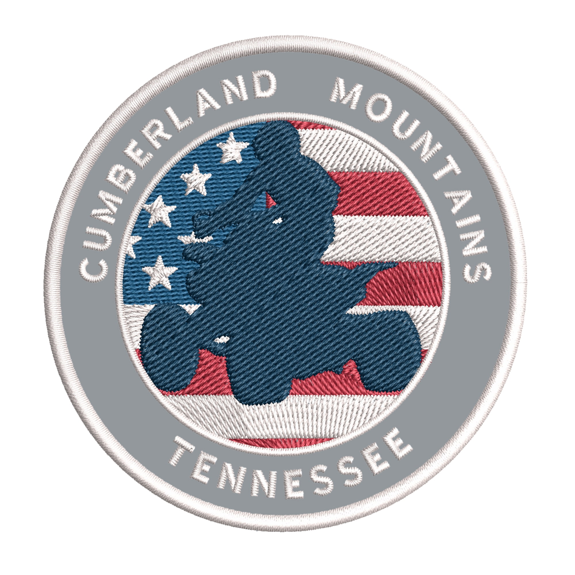 Cumberland Mountains, Tennessee ATV / OHV American Flag 3.5 Inch Iron Or Sew On Embroidered ...