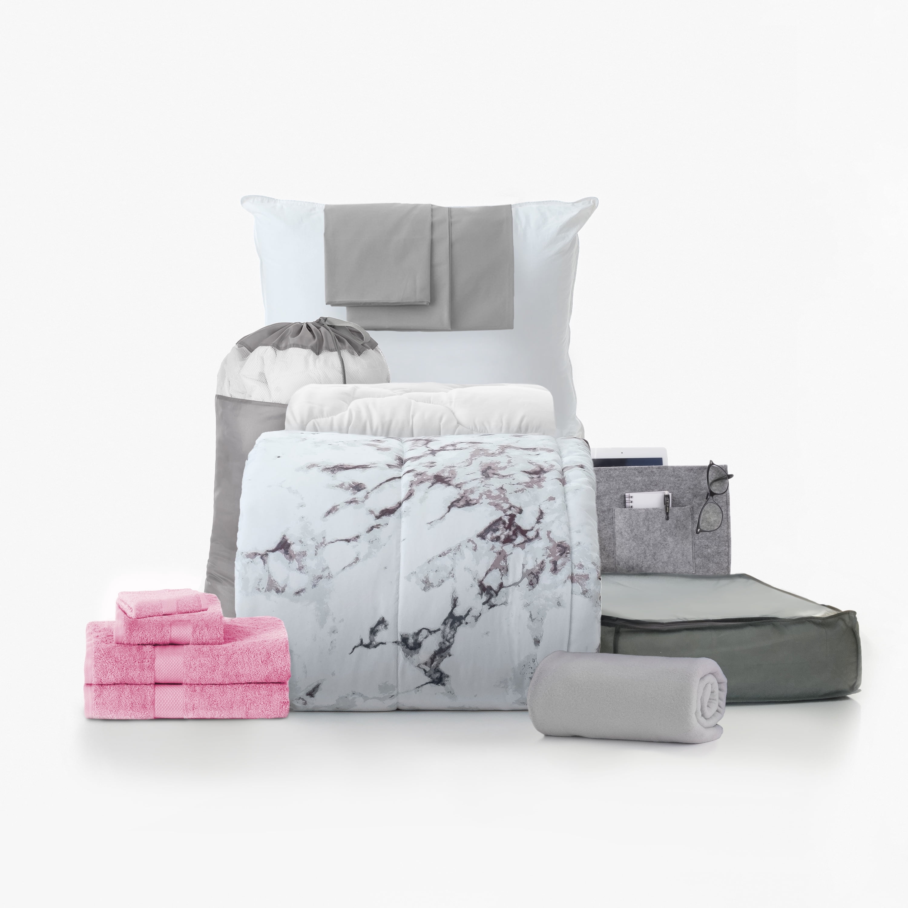 16-Piece Back-to-College Dorm Essentials Value Pack in Nita, Twin XL ...