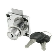 Cabinet Cupboard Drawer Security Locking Tubular Cam Lock Silver Tone w ...
