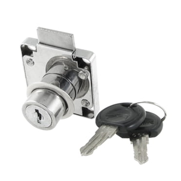 Drawer Cupboard Metal Cylinder Head Square Base Cabinet Lock and Key ...
