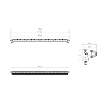 Baja Design 703014 30in. LED Light Amber Bar Wide Driving Pattern S8 ...