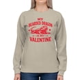 Bearded Dragon Valentine Love Women's Sweatshirt - Walmart.com