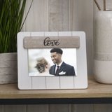 Melannco 9X7-inch MDF Easel Frame Love 4X6-inch in White - Walmart.com