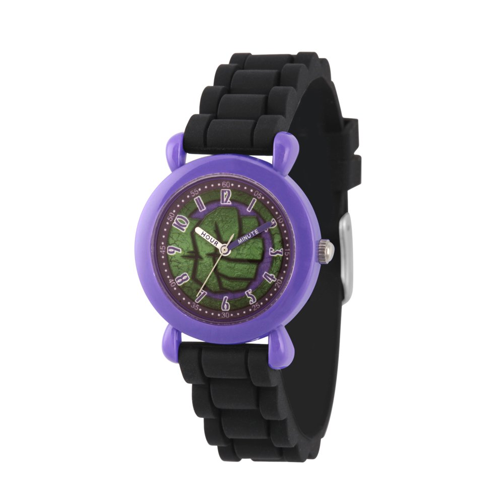 Marvel - Marvel Hulk Boys' Purple Plastic Watch, 1-Pack - Walmart.com ...