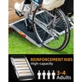 2ft Aluminum Wheelchair Ramp, 600 lbs Capacity Portable Threshold Ramp ...
