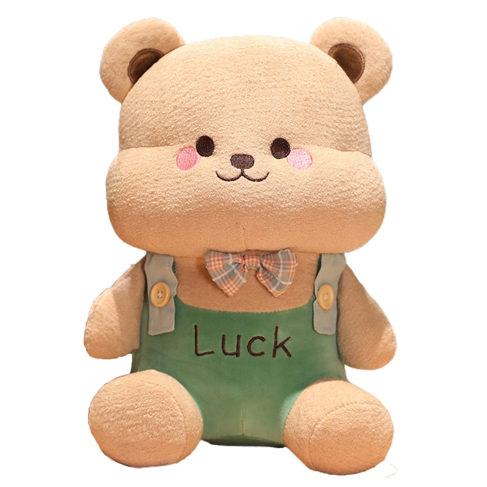 LIWEN 22/35/45cm Bear Plush Toy Cute Bow Overalls Dress-up Animal Doll ...