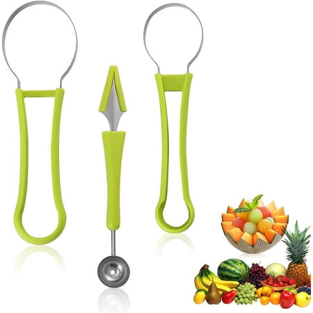 Xizioo Stainless Steel Fruit Slicer Tool, Fruit Slicer Peeler Tool, 4 ...