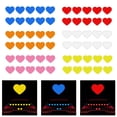 10 Pieces Heart Shaped Reflective Decals Weatherproof Car Body Stickers ...