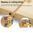 Tongue and Groove Router Bit Set 1/4 Inch Shank - 2pcs Router Bits for ...