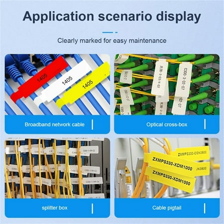 Cable Labels Portable Thermal Paper Self-adhesive Wire Marker Paper ...