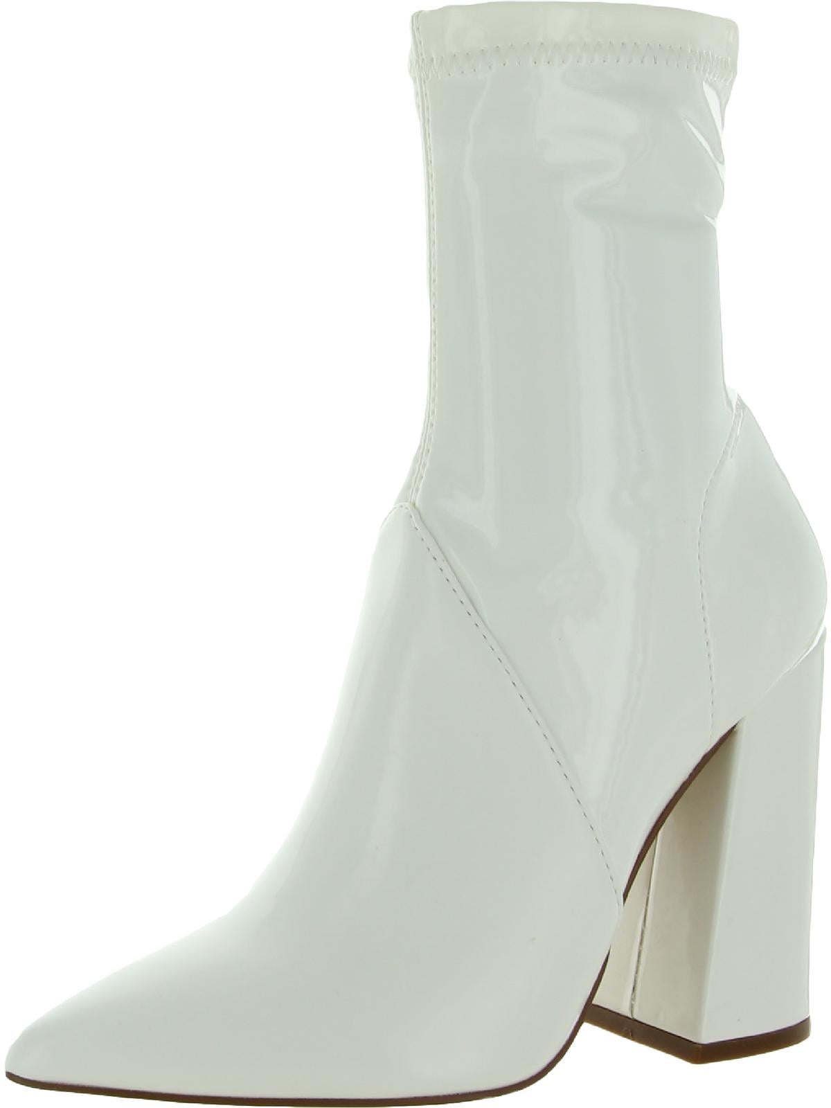 Steve Madden Womens Slade Patent Pointed Toe Ankle Boots - Walmart.com