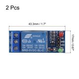 Uxcell Relay Module 1 Channel 5V Low Level Trigger Module Blue Relay ...