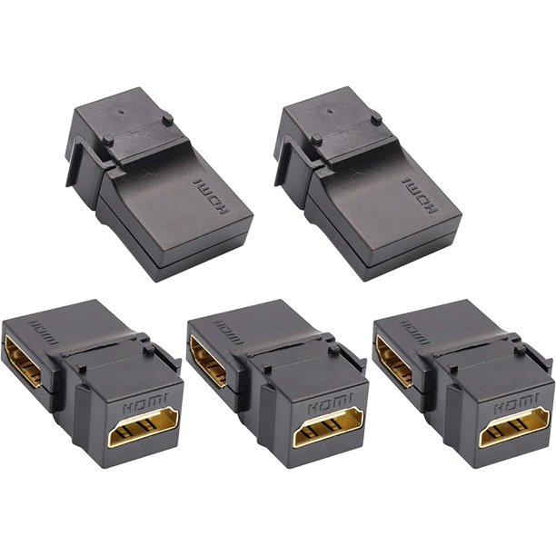 AAOTOKK 90 Degree HDMI Key Coupler, Gold Plated Right Angle HDMI Key ...