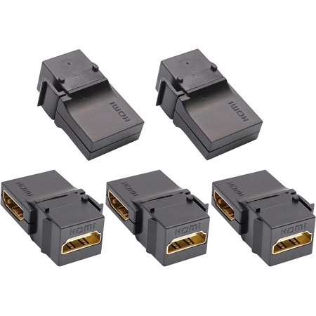 AAOTOKK 90 Degree HDMI Key Coupler, Gold Plated Right Angle HDMI Key ...