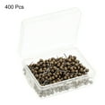 Uxcell Push Pins Round Head Thumb Map Tacks Steel Point, Bronze Tone ...