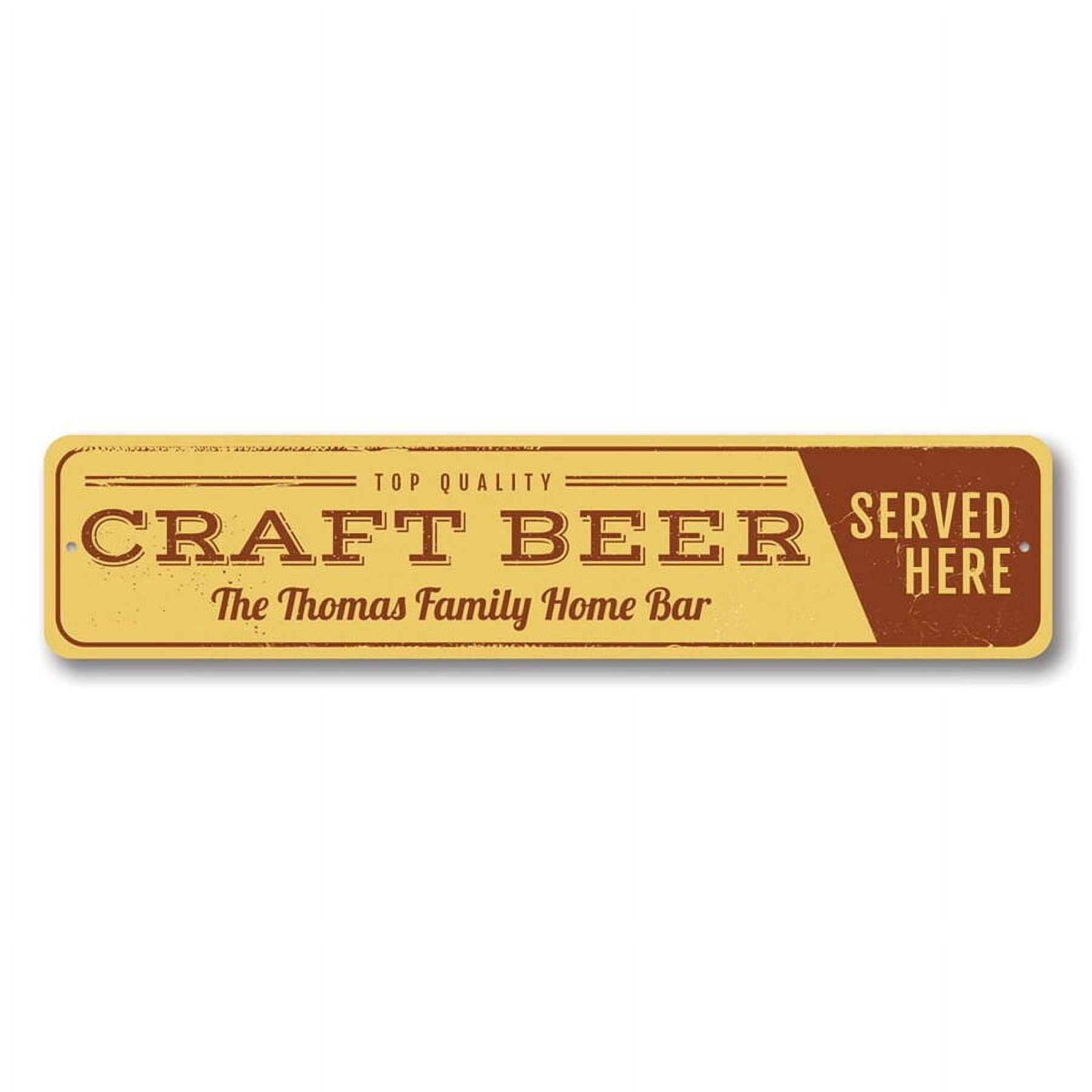 Letrero de cerveza artesanal "Servido aquí", letrero decorativo de ...