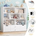 Hiphuta Kid's Toy Storage Organizer, Wood Toy Cabinet of 7 Cubes & 4 ...