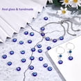 1 Box Handmade Lampwork Beads Strands Flat Round Blue 10x4mm Hole: 1mm ...