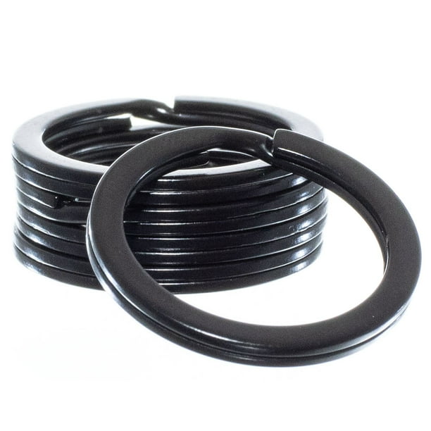 Craft County 3/4 Inch Black Split Rings - Multiple Pack Size Options ...