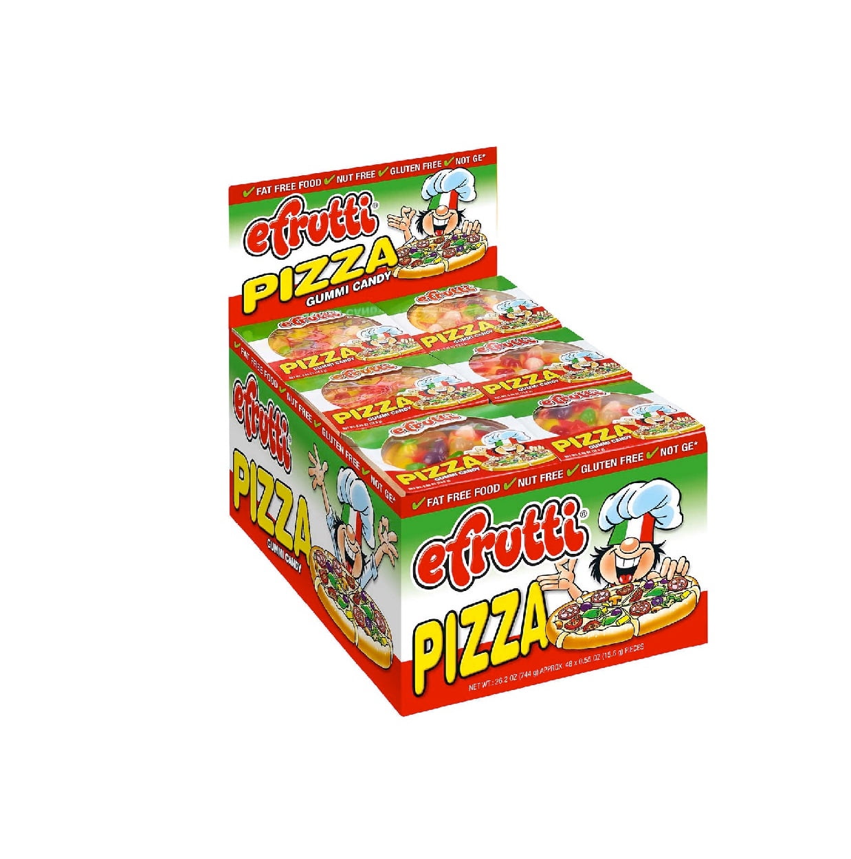 E.Frutti Gummi Pizza, 48 ct 1PK - Walmart.com