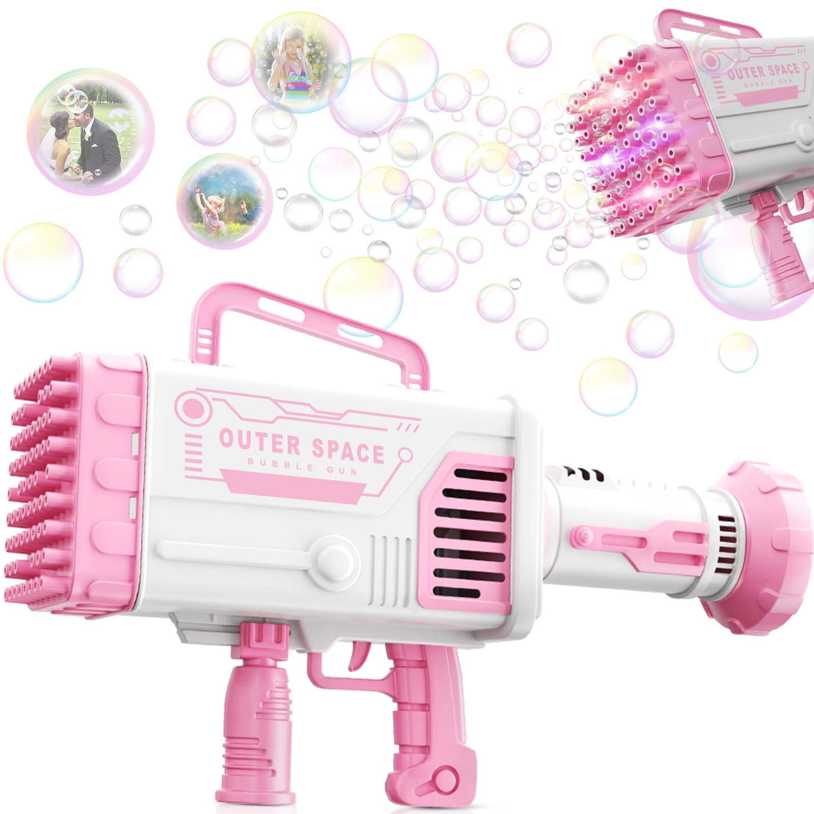 64 Holes Bazooka Bubble Gun - Rocket Boom Bubble Blower Extremely Large ...