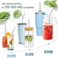 12 Pcs Reusable Stainless Steel Straws - 0.31'' wide 3 Size： 12.2''10.5 ...