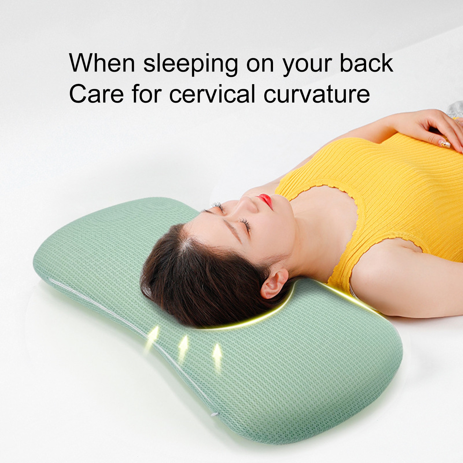 Washranp Sleeping Neck Pillow,Ergonomic Memory Foam Cervical Pillow ...