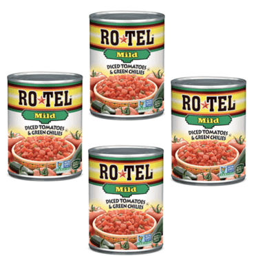 ROTEL Mild Diced Tomatoes and Green Chilies, 28 oz - Walmart.com