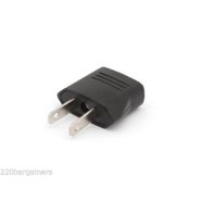 Norstar American to Europe Asia 4mm Plug Adapter 2 Round Pins - Walmart.com