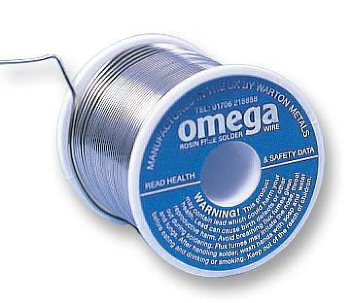 OMEGA - Rosin-Free, Low Residue, 1% Flux Solder Wire 26SWG 250g 179°C ...