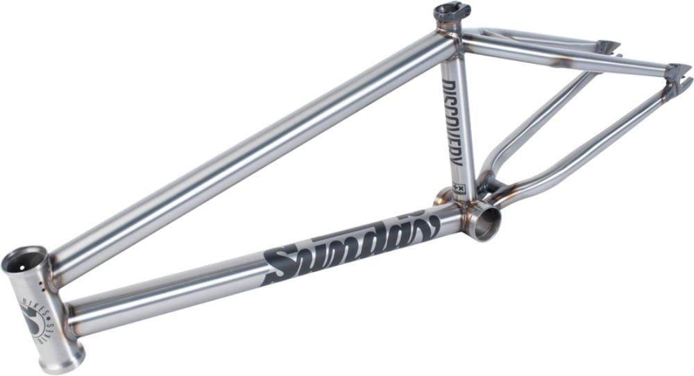 Sunday Discovery BMX Frame - 20.75" TT, Matte Raw - Walmart.com