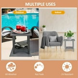 Nalone 2-Tier HDPE Adirondack Outdoor Accent Table, Weather Resistant ...