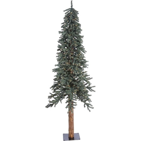 Virman 2' 3' 4' Natural Bark Alpine Artificial Christmas Tree Set Unlit ...