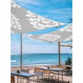 Classical Floral Sun Shade Sail 14'X18' Black Retro Symmetrical Texture ...