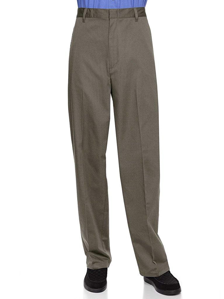 AKA Half Elastic Flat Front Men's Slacks Big Sizes Available - Walmart.com