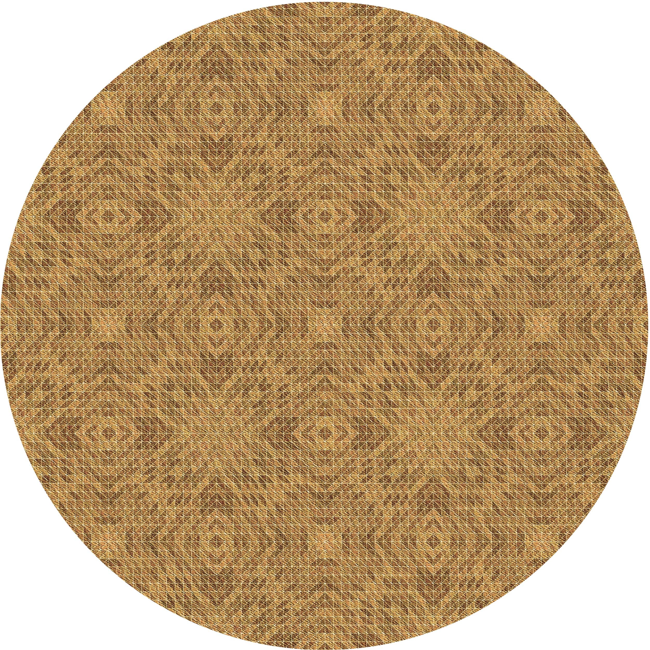 Ahgly Company Indoor Round Patterned School Bus Yellow Area Rugs, 6 ...