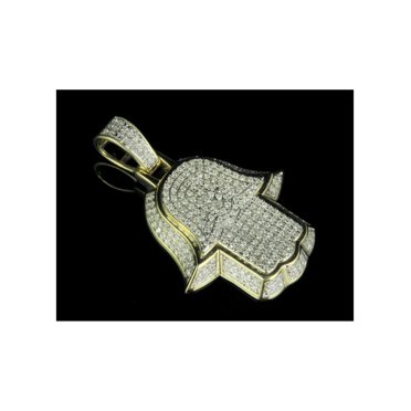 10K Yellow Gold Ferrari Logo Horse Shield Genuine Diamond Pendant Charm ...