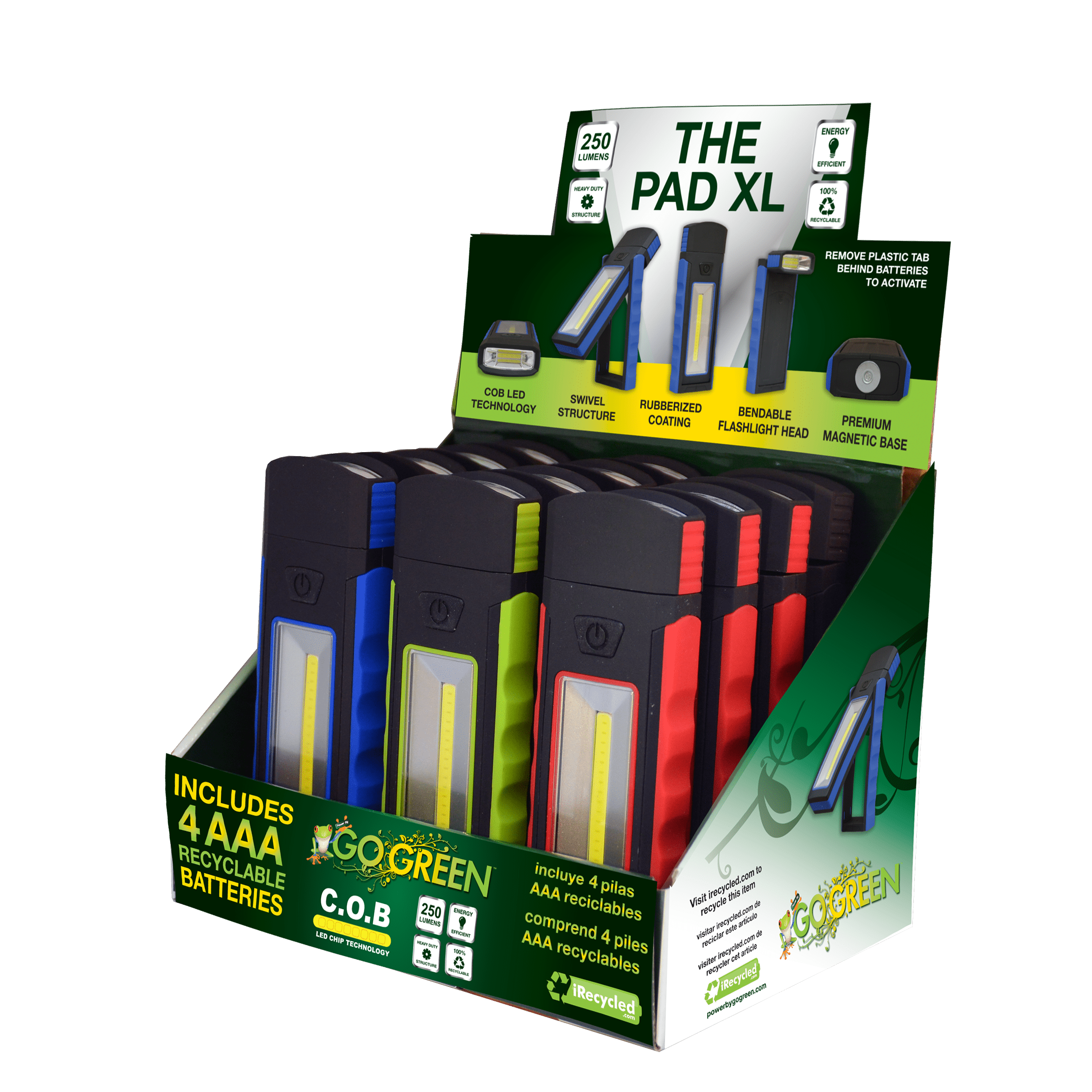 GoGreen Power PAD XL 12pc Flashlight Display - Walmart.com