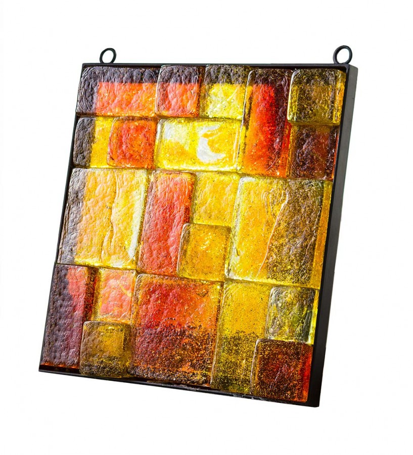 Plow & Hearth Framed Recycled Glass Block Art - Walmart.com